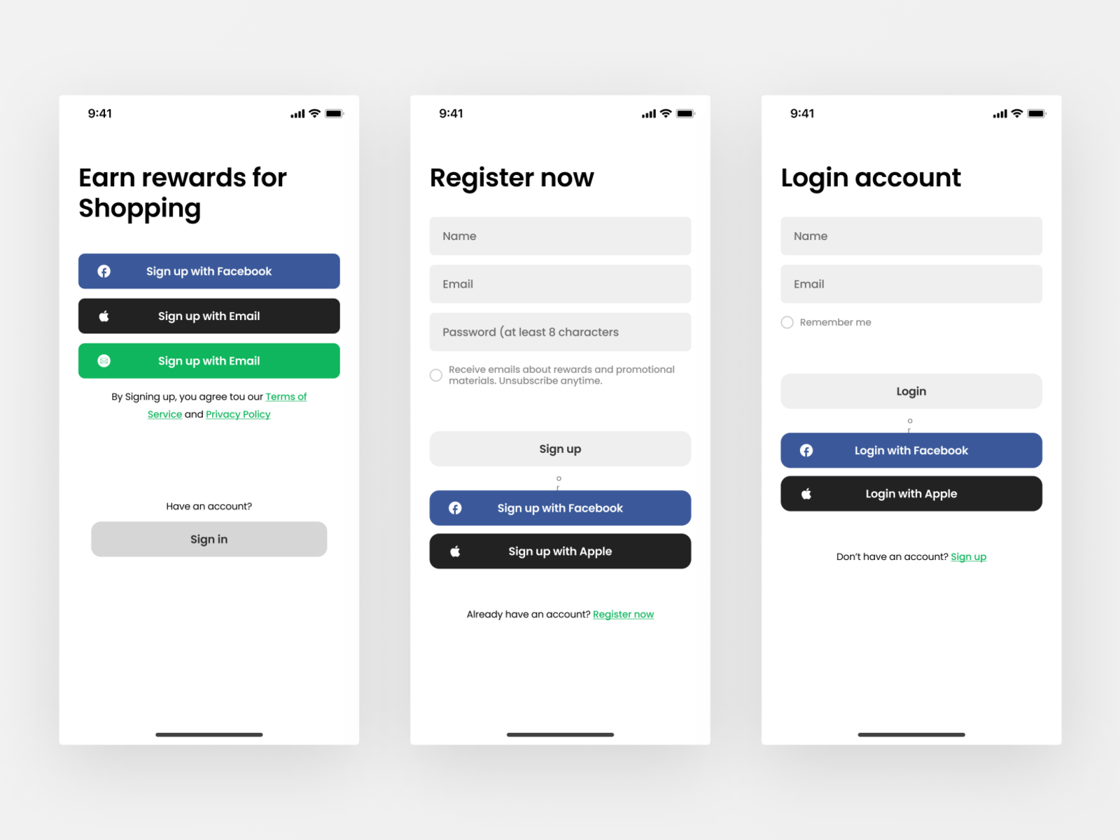 Login Shopping App by Aga Renaldi on Dribbble