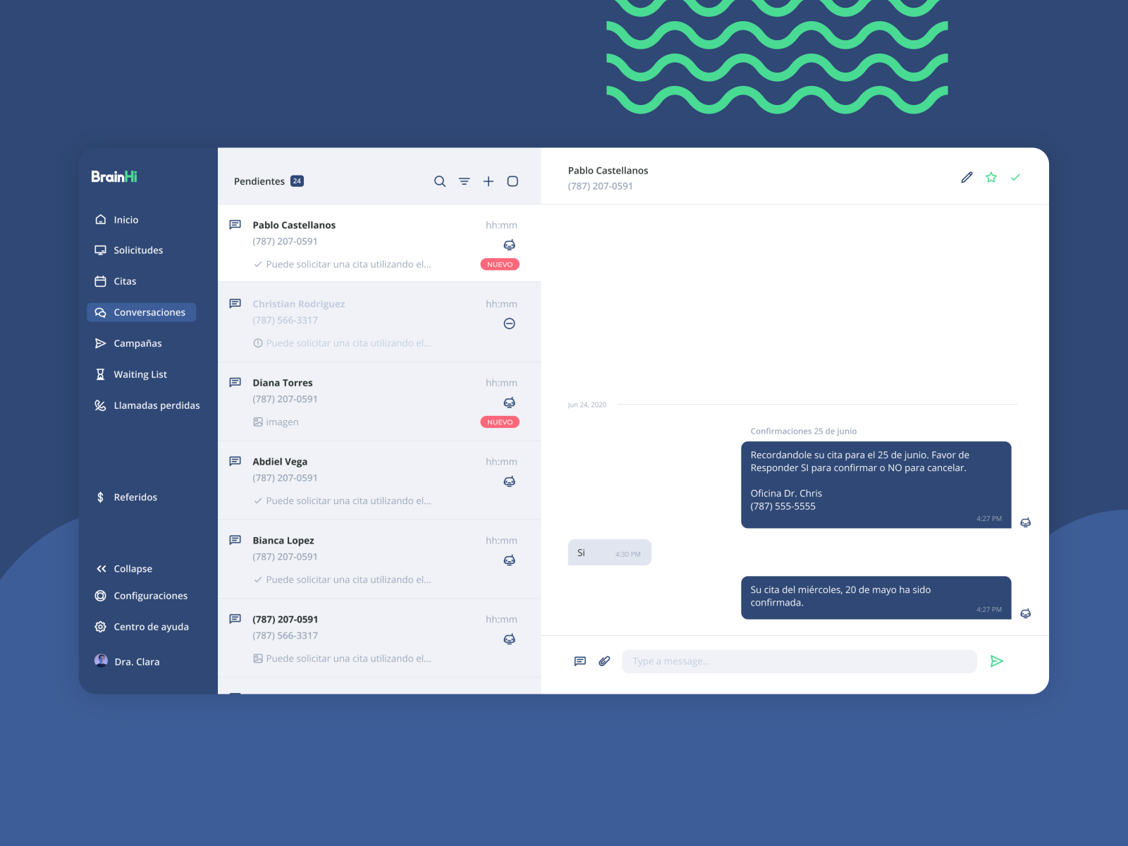 Brainhi Conversations by Pablo A Castellanos on Dribbble
