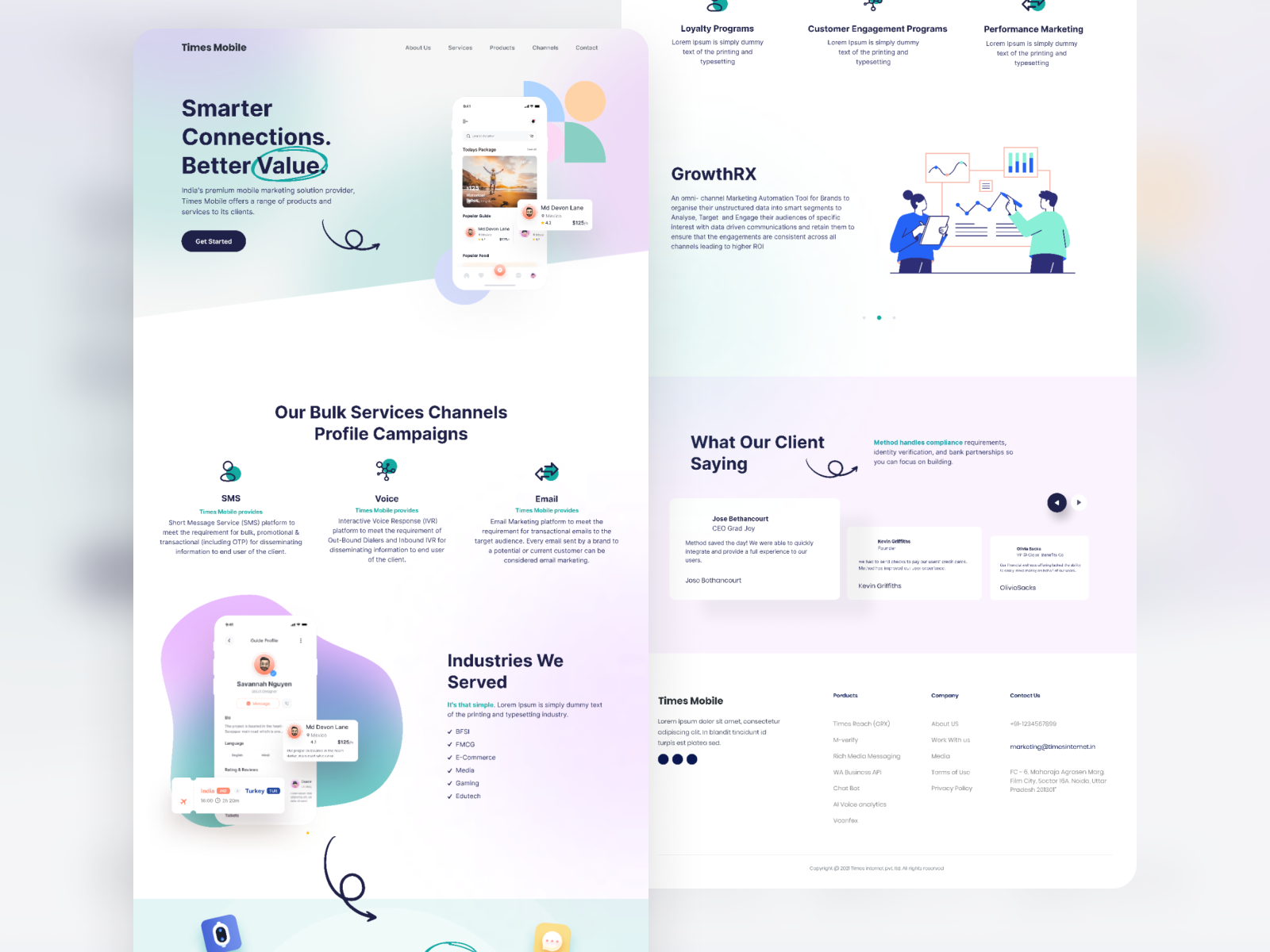 Times Mobile Website Layout#2 by Designs Diversity on Dribbble