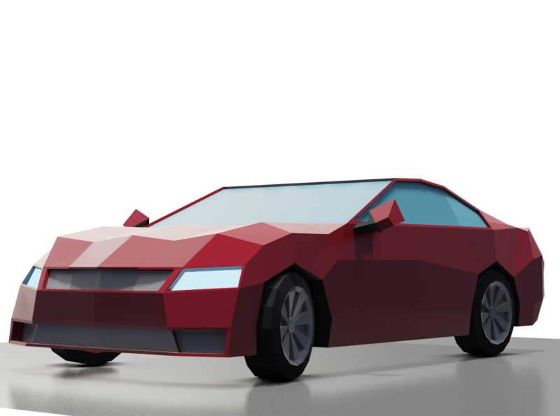 Low Poly Sports Car by Will on Dribbble
