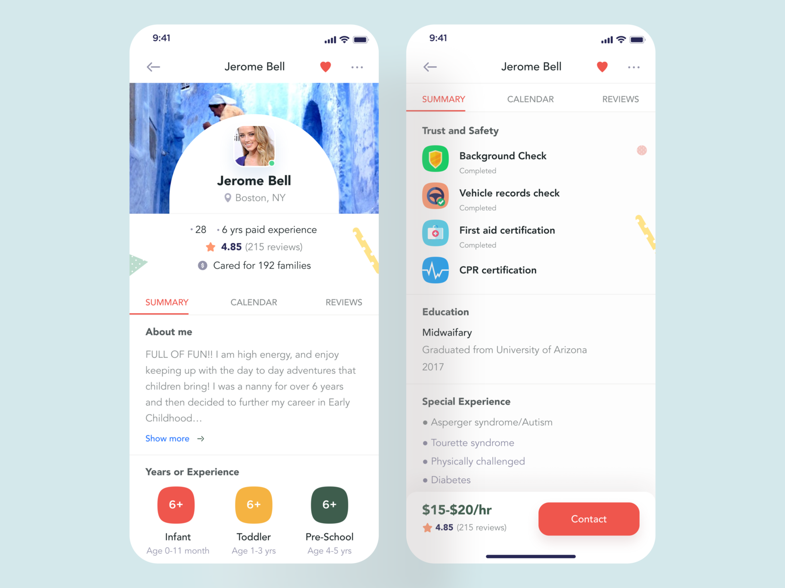 Maid App (Profile) by Syed Raju on Dribbble