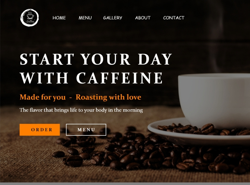 Coffee Shop by Muhammad Arjun on Dribbble