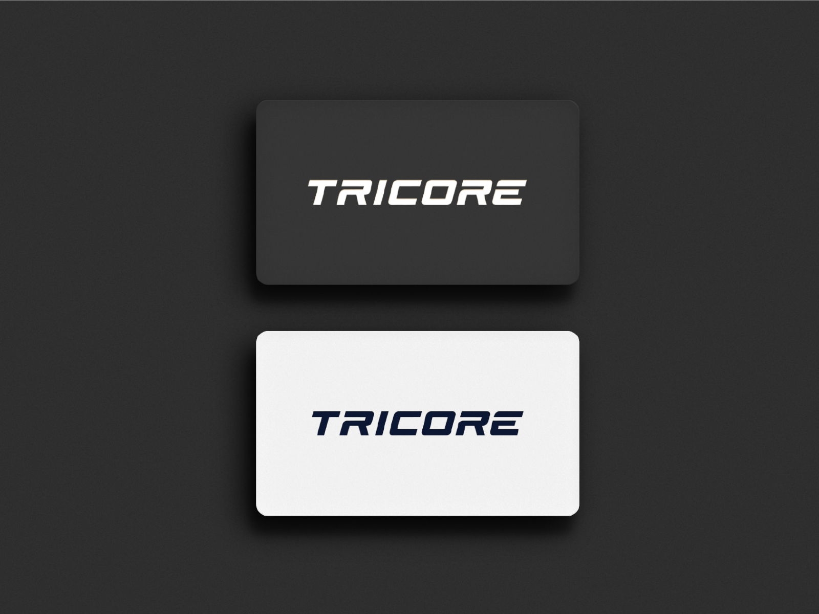 Typography Logo : TRICORE by tarim on Dribbble