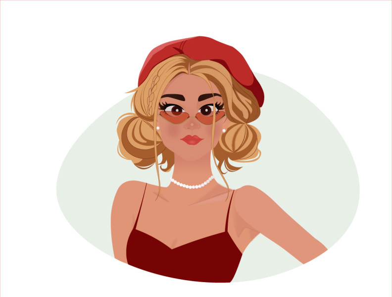 Lady in Red by Sona Keshishyan on Dribbble
