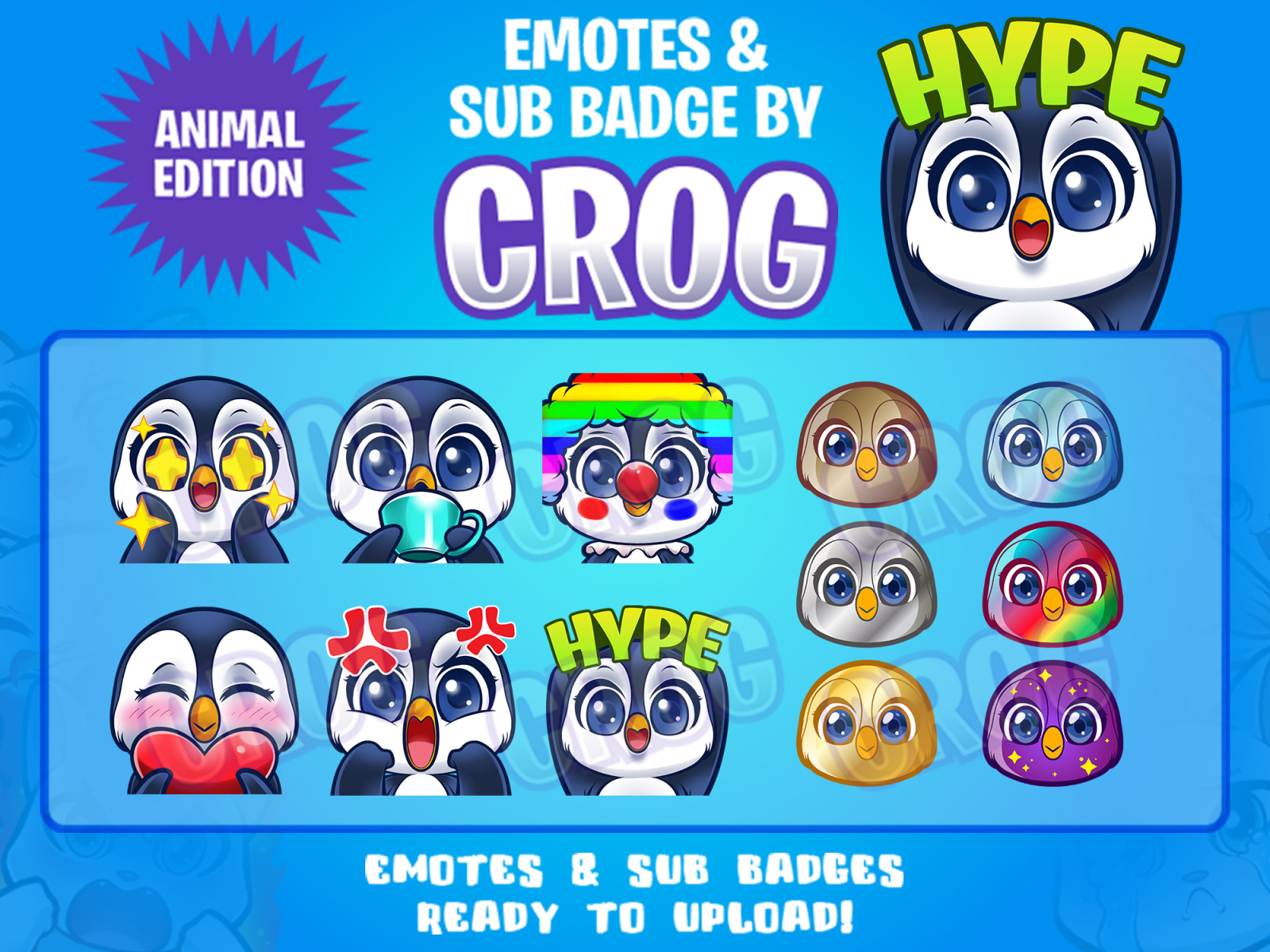 Cute Emote Penguin Bundle (PREMADE) by Muhammad Erie Diniansyah on Dribbble