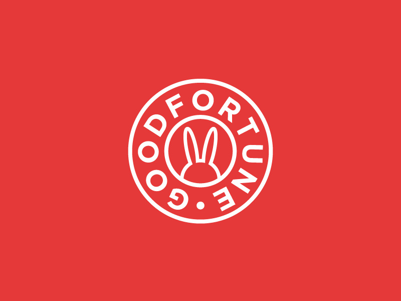 Logo option for Good Fortune by Joann Lee on Dribbble