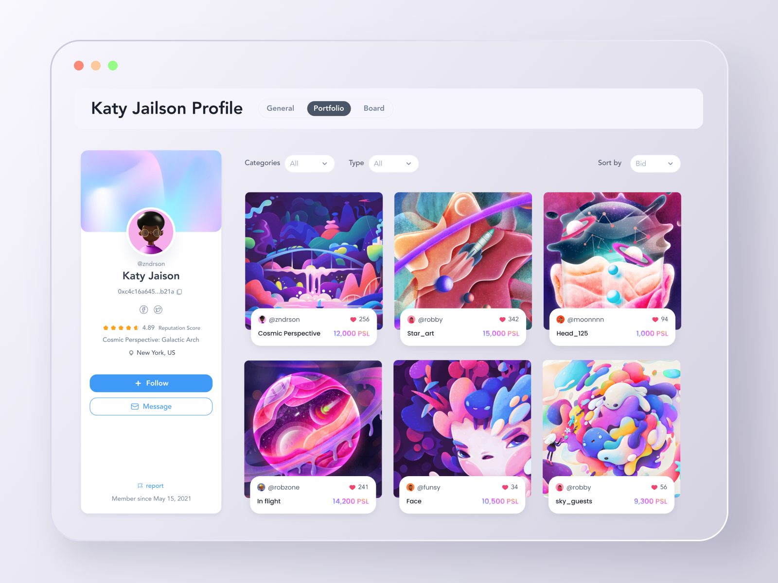 Profile_NFT by Sergushkin.com on Dribbble