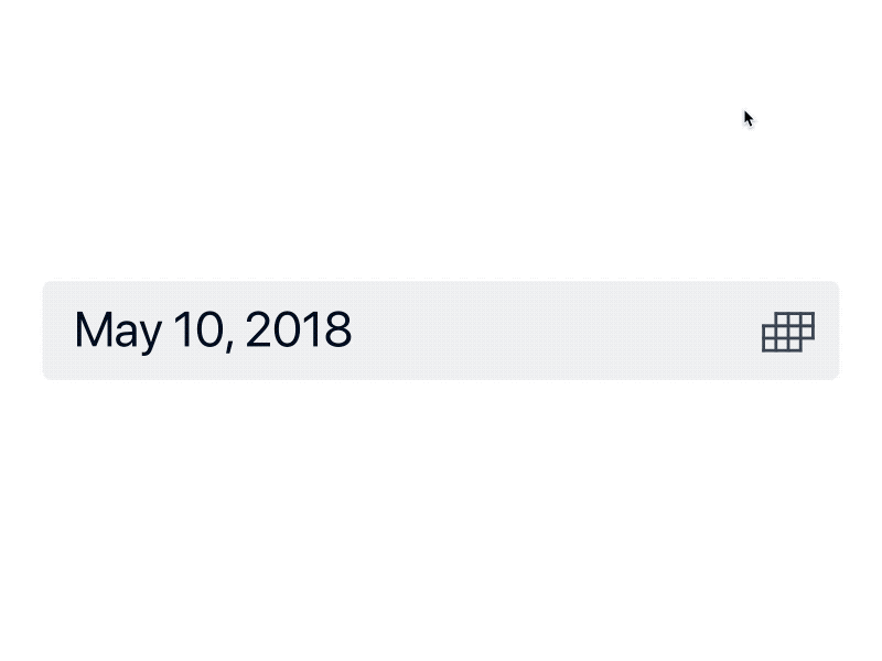 Date Picker by Alex Krivov on Dribbble