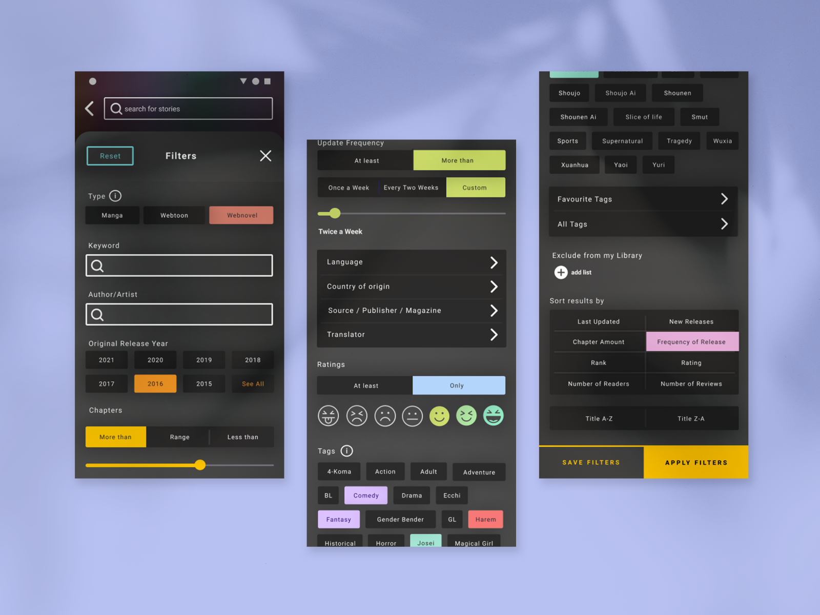 Search & Filter Pop Up by Zakiya Kudoos on Dribbble