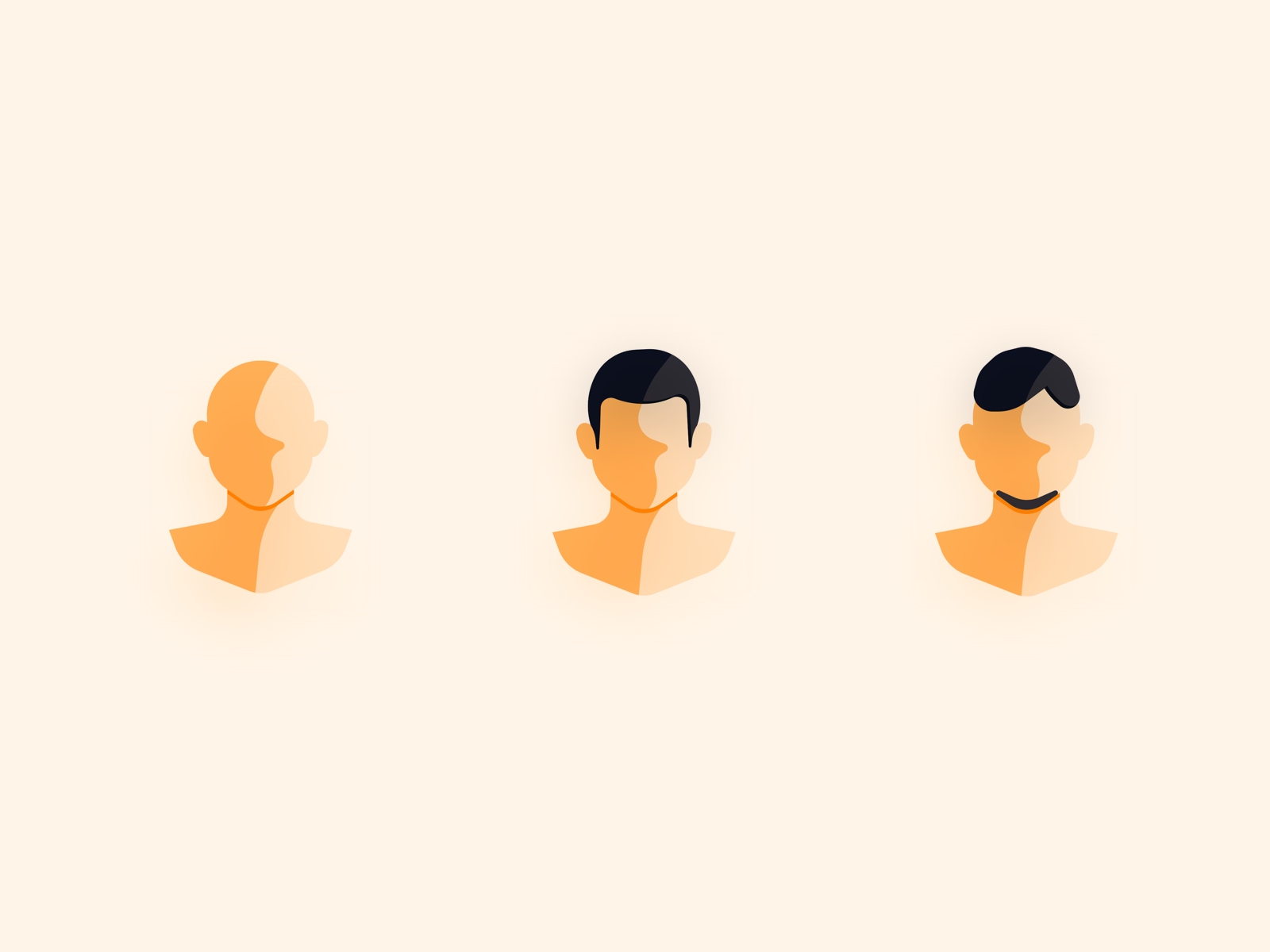 Simple avatar · man by RuKi on Dribbble