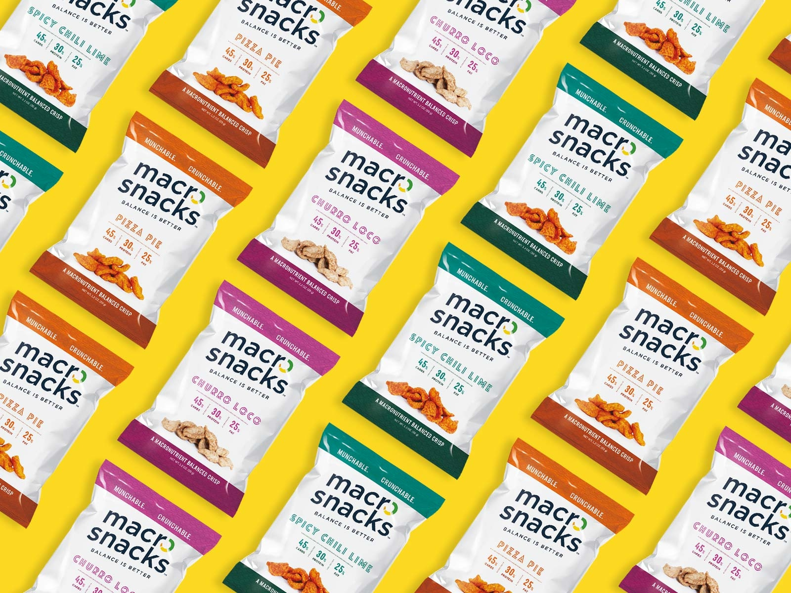 Macro Snacks | Packaging by Proof Branding on Dribbble