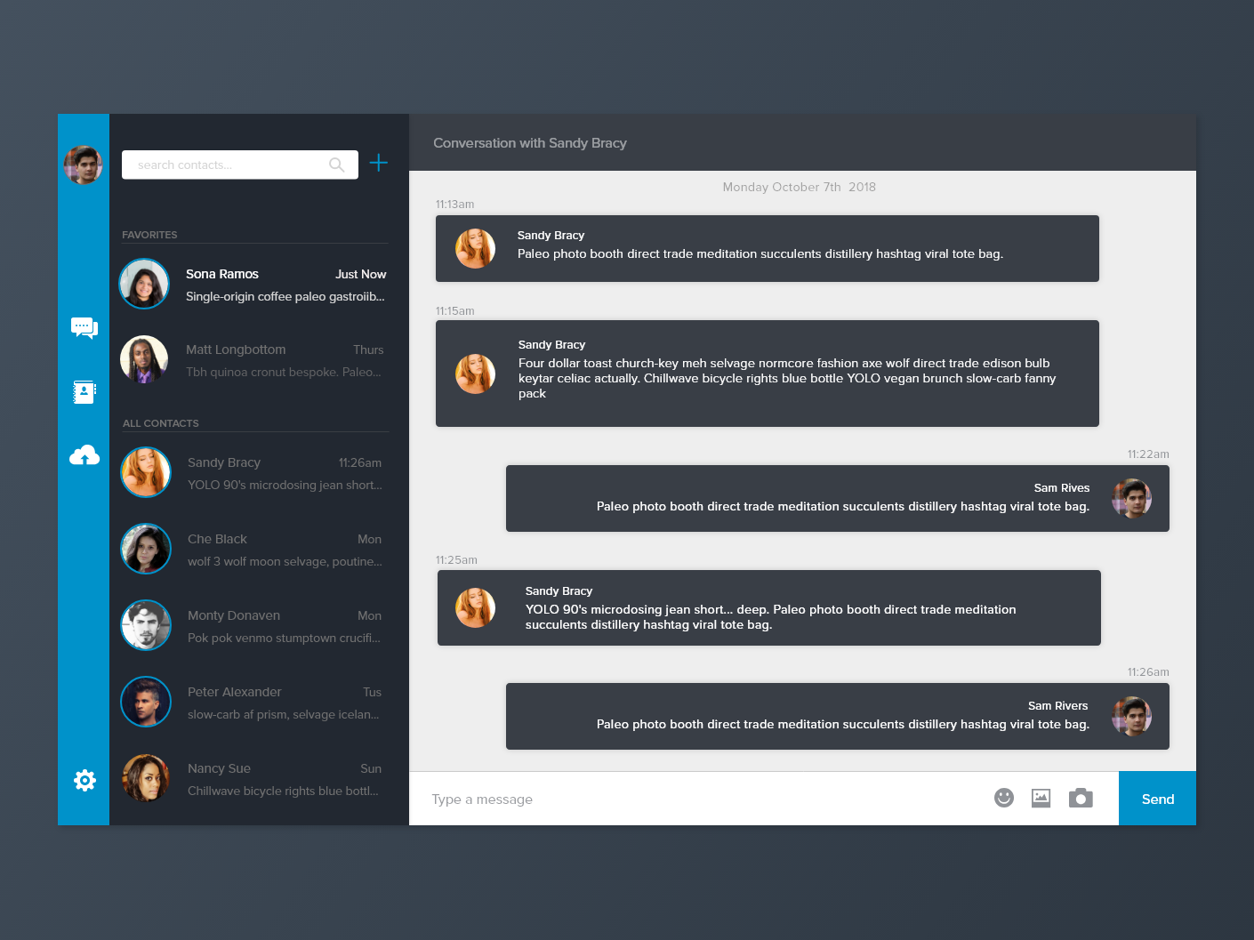 Direct Messaging - DailyUI #013 by Anthony Willoughby on Dribbble