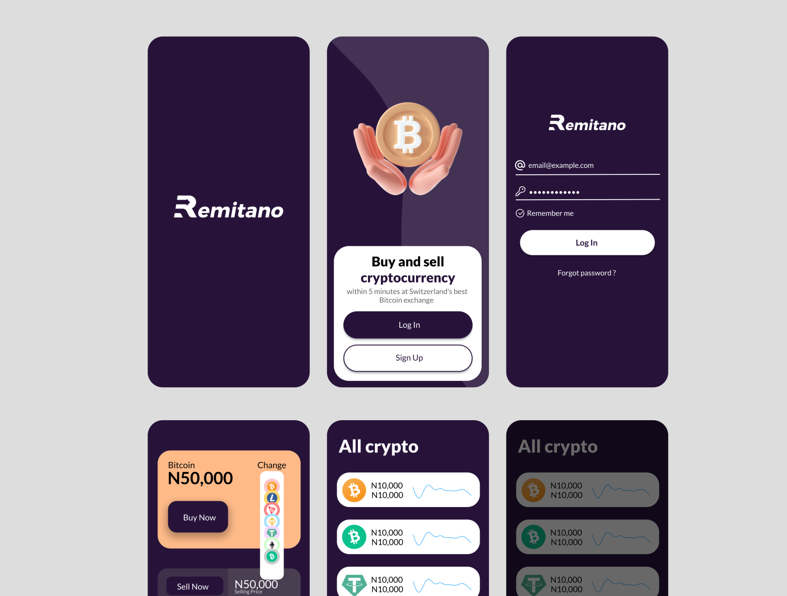 Ui for Remitano by Roland Umukoro on Dribbble