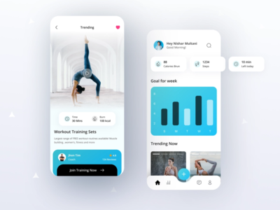 Fitness And Workout App by Arpan Kumar on Dribbble
