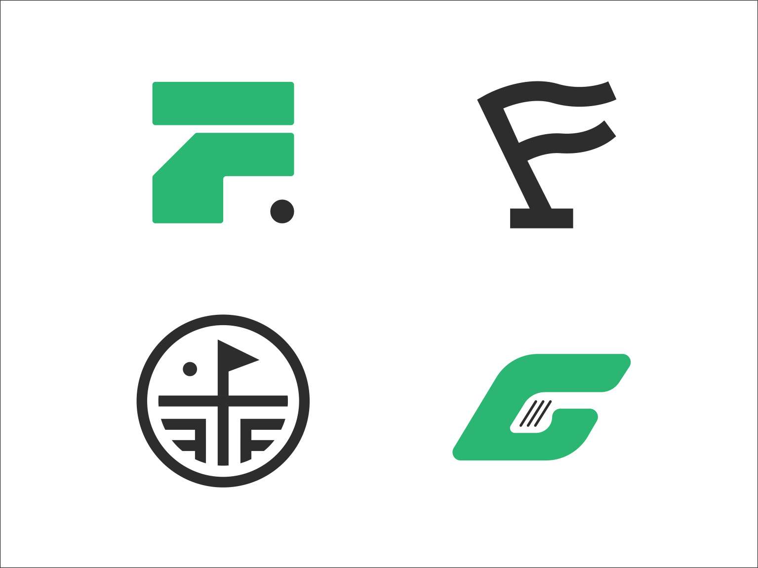 Golf Logo Collection by Cryptik Pixels Design Co. on Dribbble