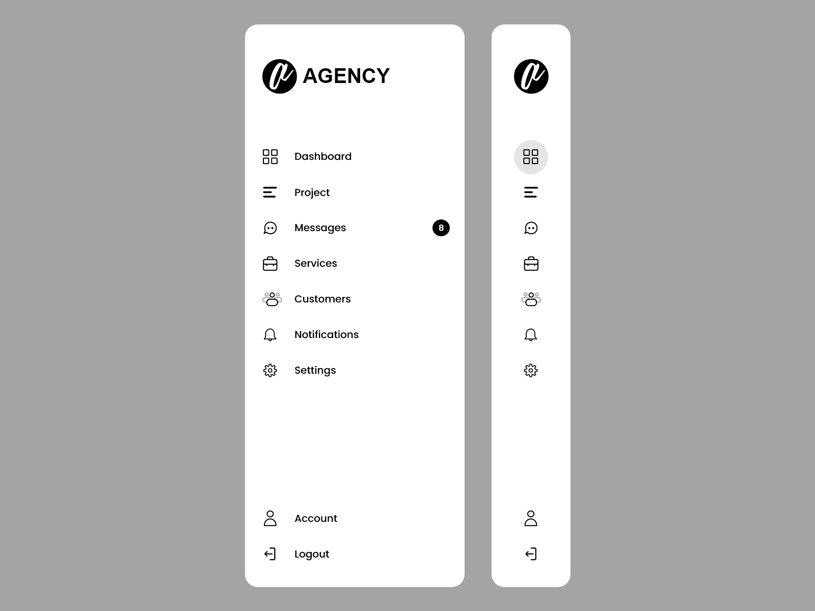 Sidebar Navigation Concept for Apps by Prismetric on Dribbble