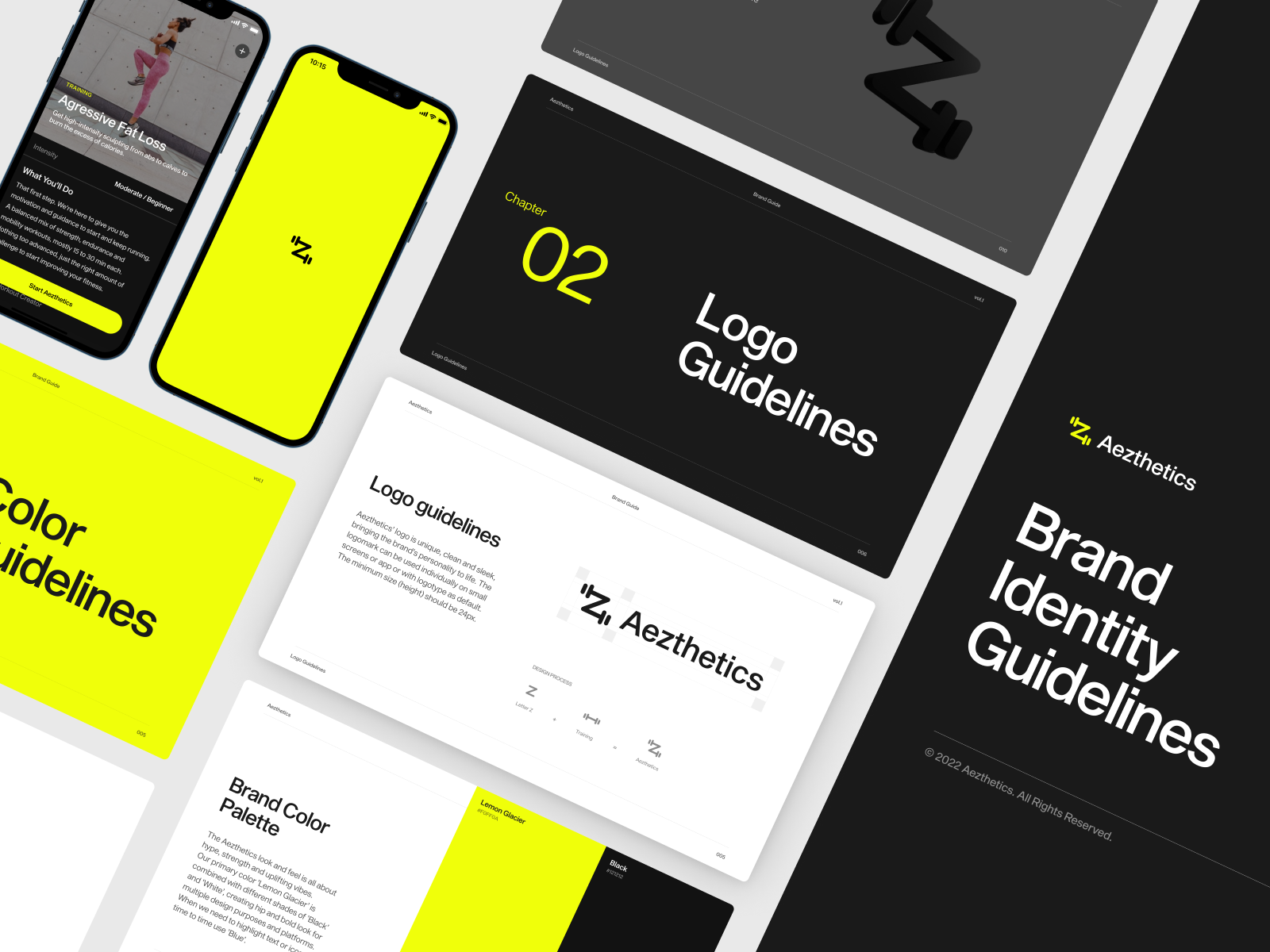 Aezthetics Brand Identity Design by Bonnie Hong for Priffle on Dribbble
