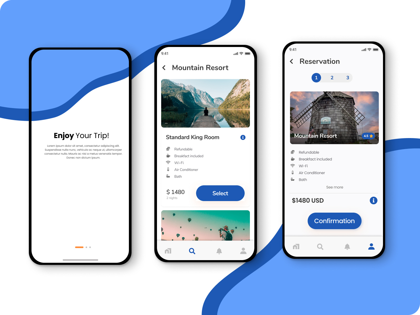 Online Hotel Booking App Design | UI UX Design by Md Abir Hosan on Dribbble
