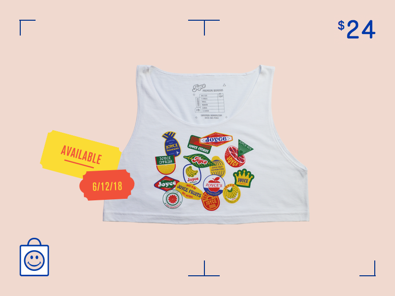 Fruit Sticker Crop Top by JOYCE on Dribbble