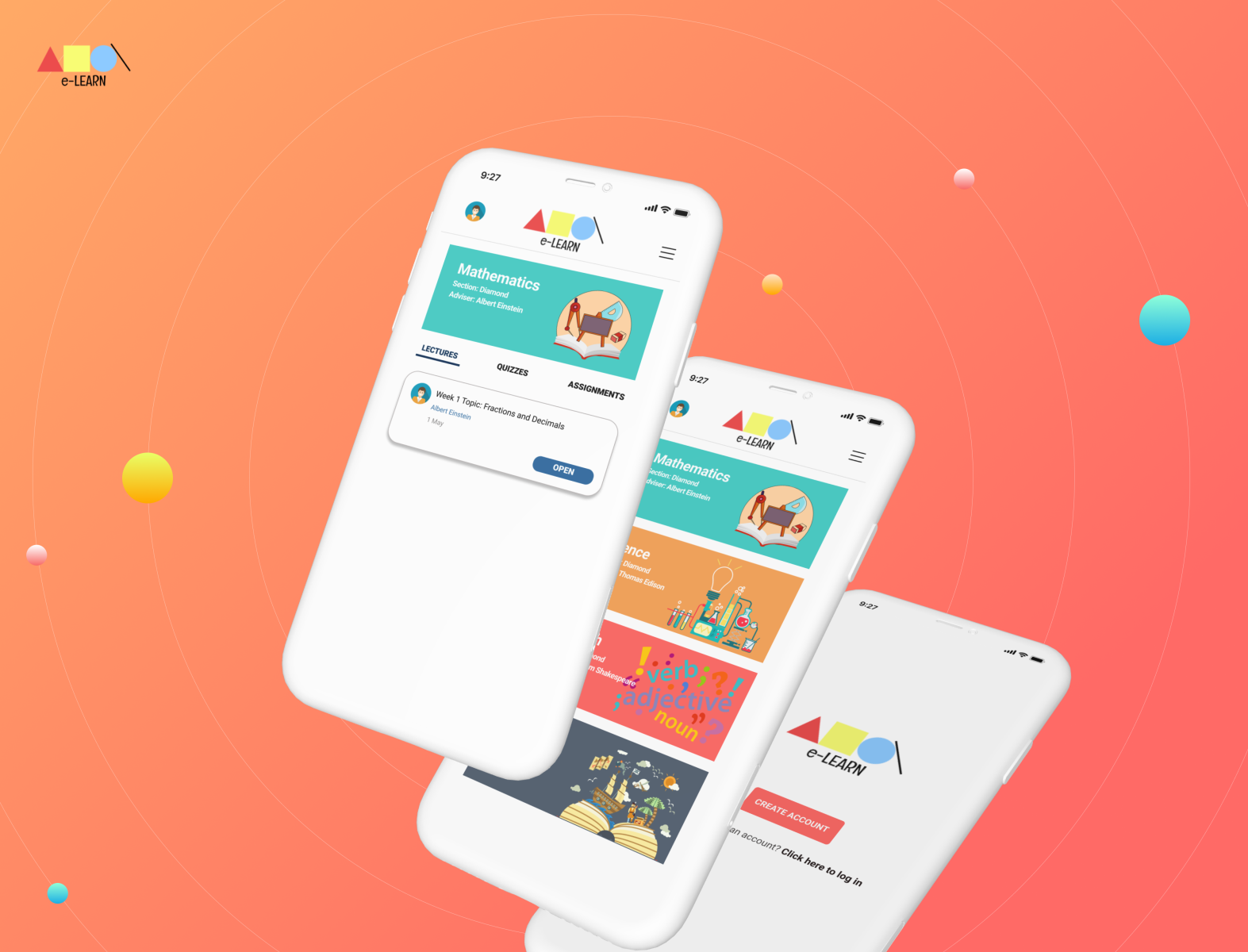 e-Learn by Trisha Quinto on Dribbble