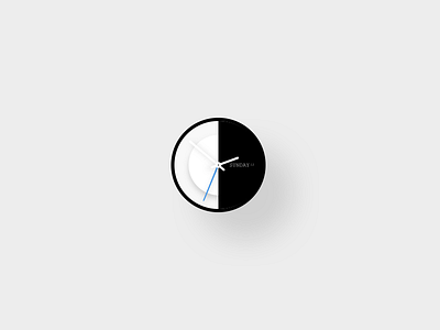 Daily UI #clock by Lopznyko on Dribbble