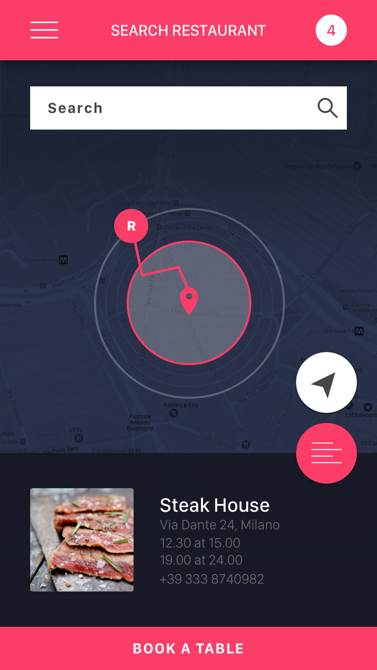 Search Restaurant by Lopznyko on Dribbble