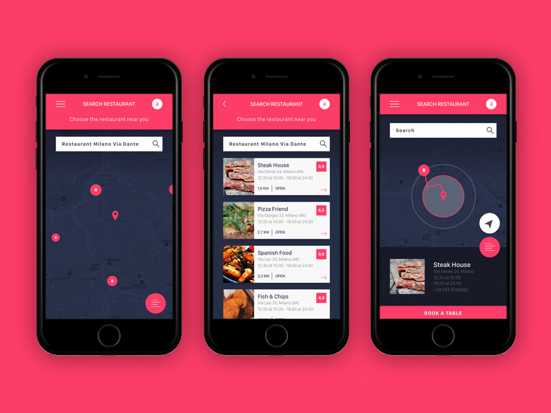 Search Restaurant by Lopznyko on Dribbble