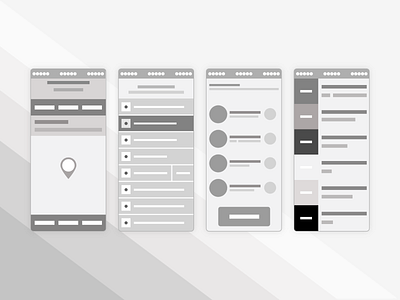 Browse thousands of List Wireframe images for design inspiration | Dribbble