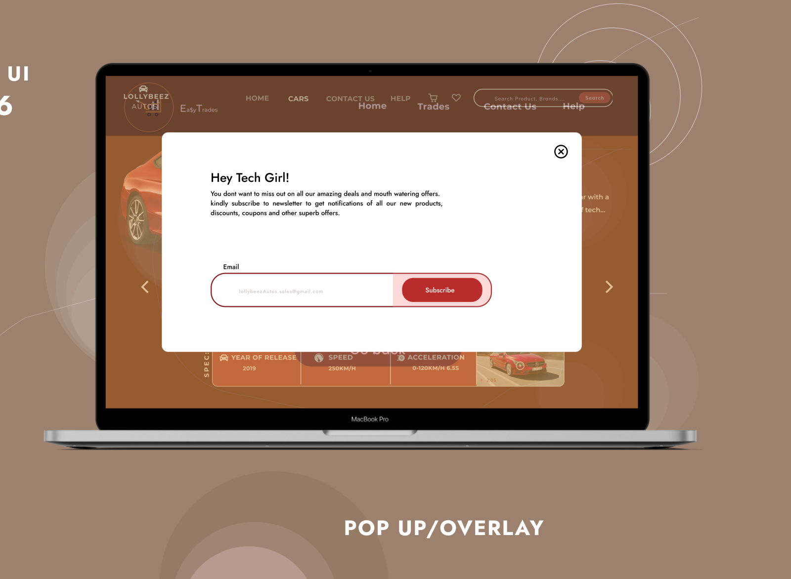 Pop up/ overlay by Solagbade Omolola O. on Dribbble