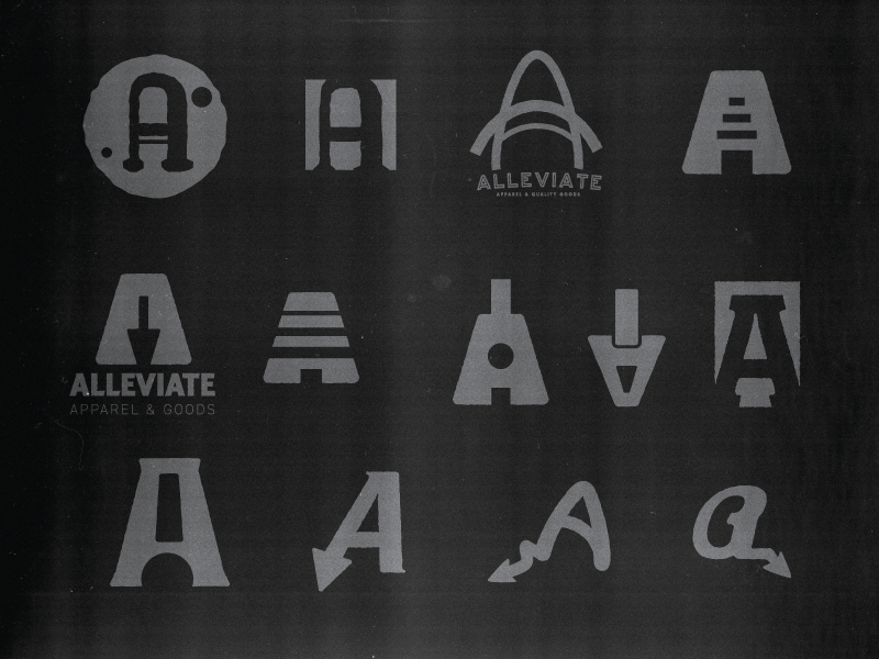 Alleviate Letter-mark WIP by Jonathan Lee Gonzales on Dribbble