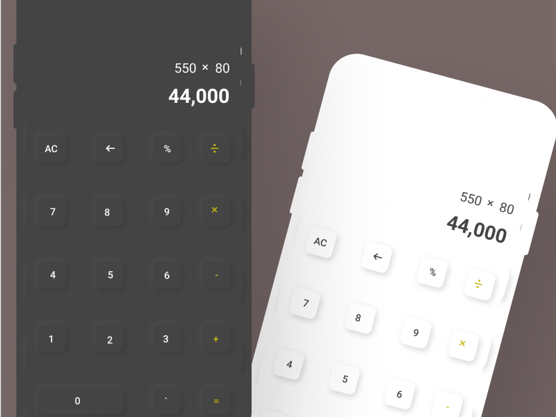 Calculator by Ohagorom Judith O on Dribbble