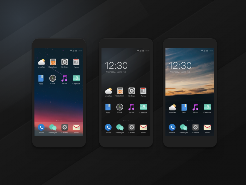 Mobile theme design 3 by will on Dribbble