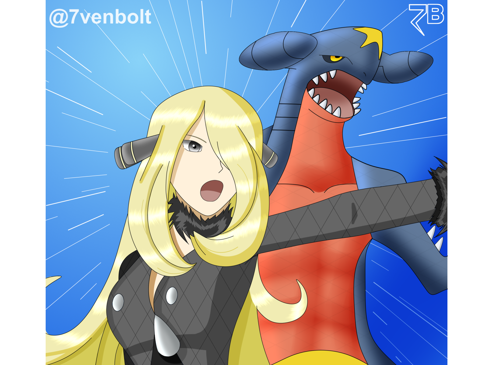 Garchomp And Cynthia