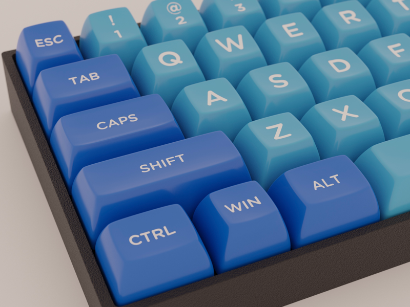 Keycaps render by Dakota Felder on Dribbble