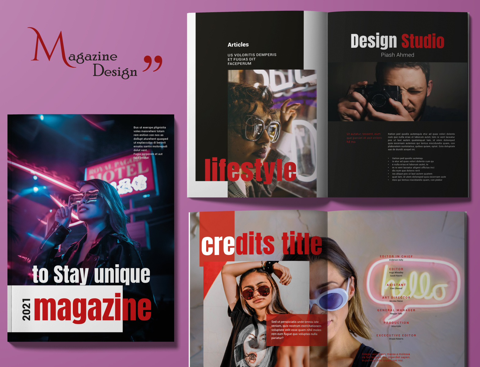 Magazine Design by piash ahmed on Dribbble
