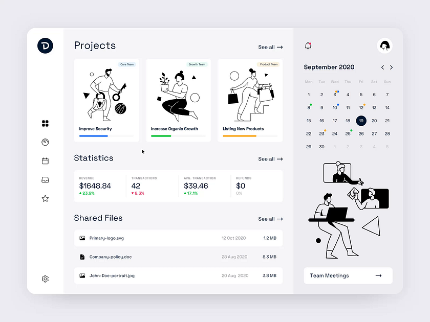 Free Avatar Library by Filip Greš for Drawer on Dribbble