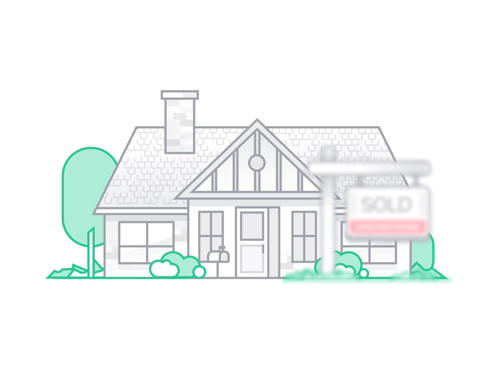 Sold Home Illustration by Ted Kulakevich on Dribbble