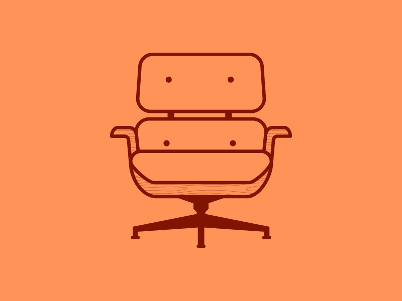 Eames Lounge Chair by Blake Crosley on Dribbble