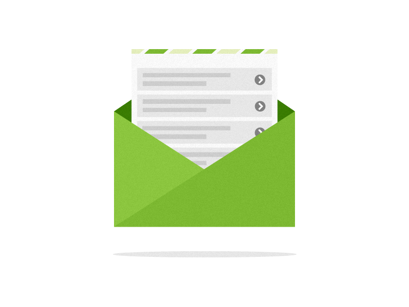 Flat Email Icon by Blake Crosley on Dribbble