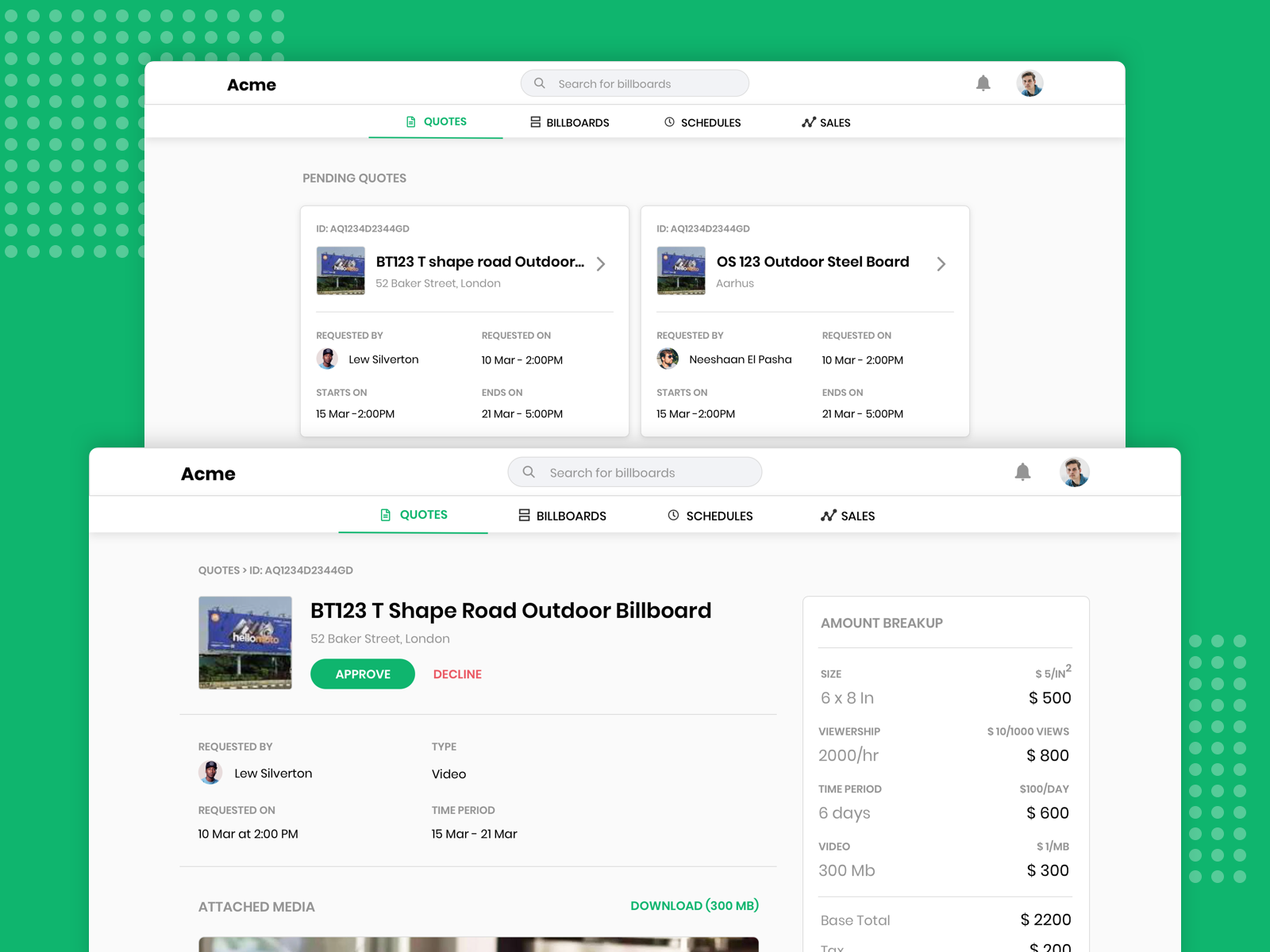 Billboard Management System by Nikhil Yadav on Dribbble