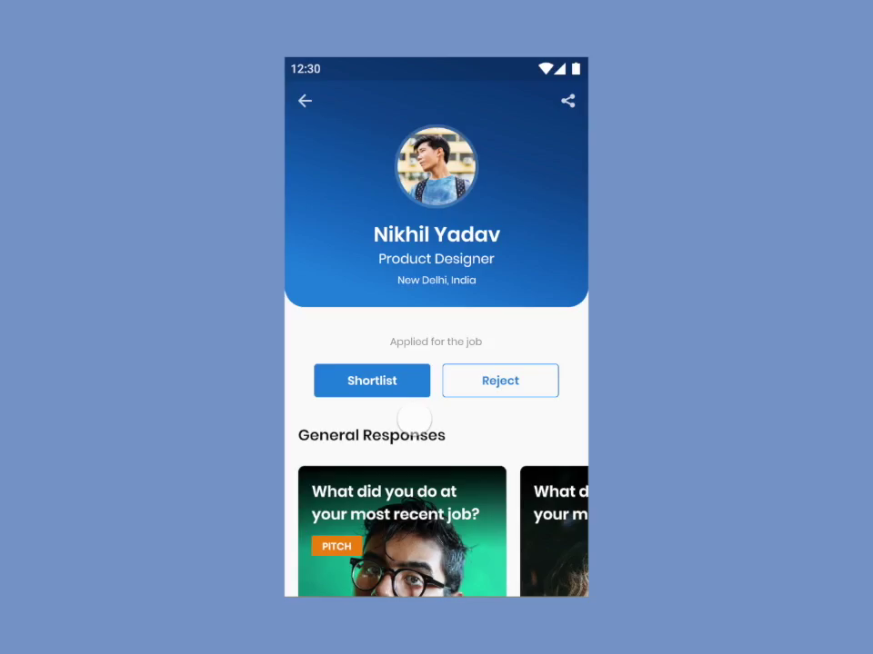 InterviewPass Profile by Nikhil Yadav on Dribbble
