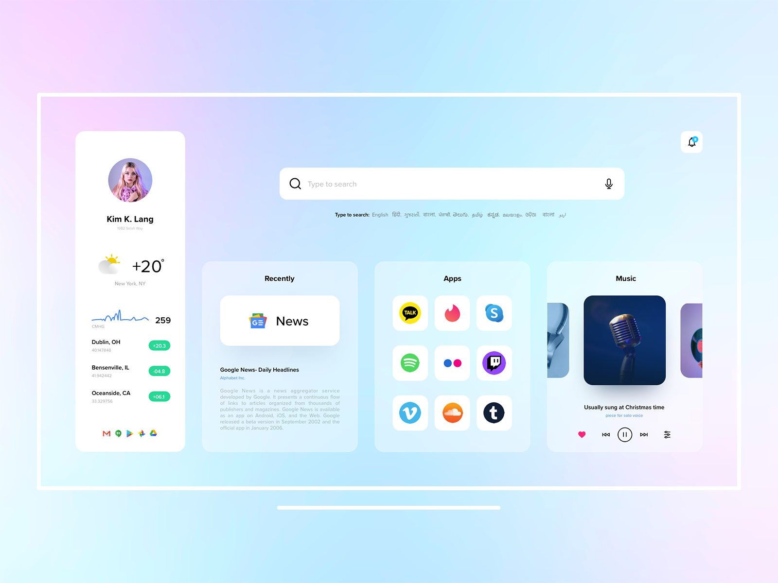 Home Screen Search Engine by shweta Koli on Dribbble