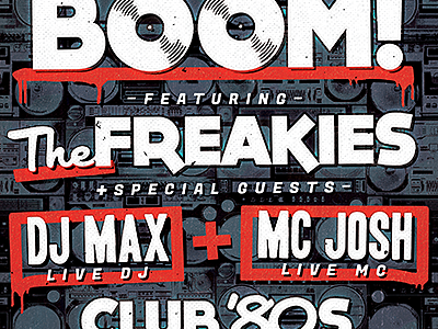 The Boomboxes - Flyer & Poster by Adam Aczkov on Dribbble