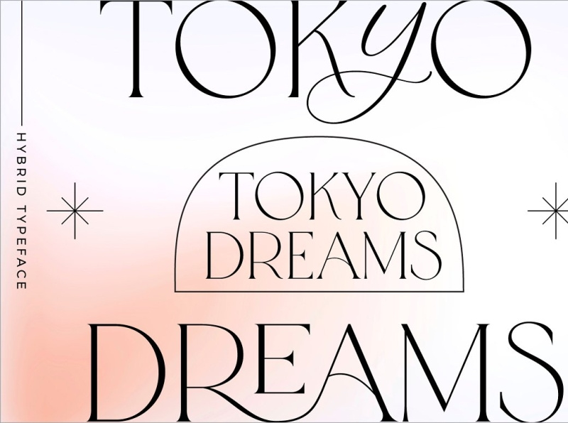 Tokyo Dreams Display Ligature Serif by Template PSD | Template Graphic ...