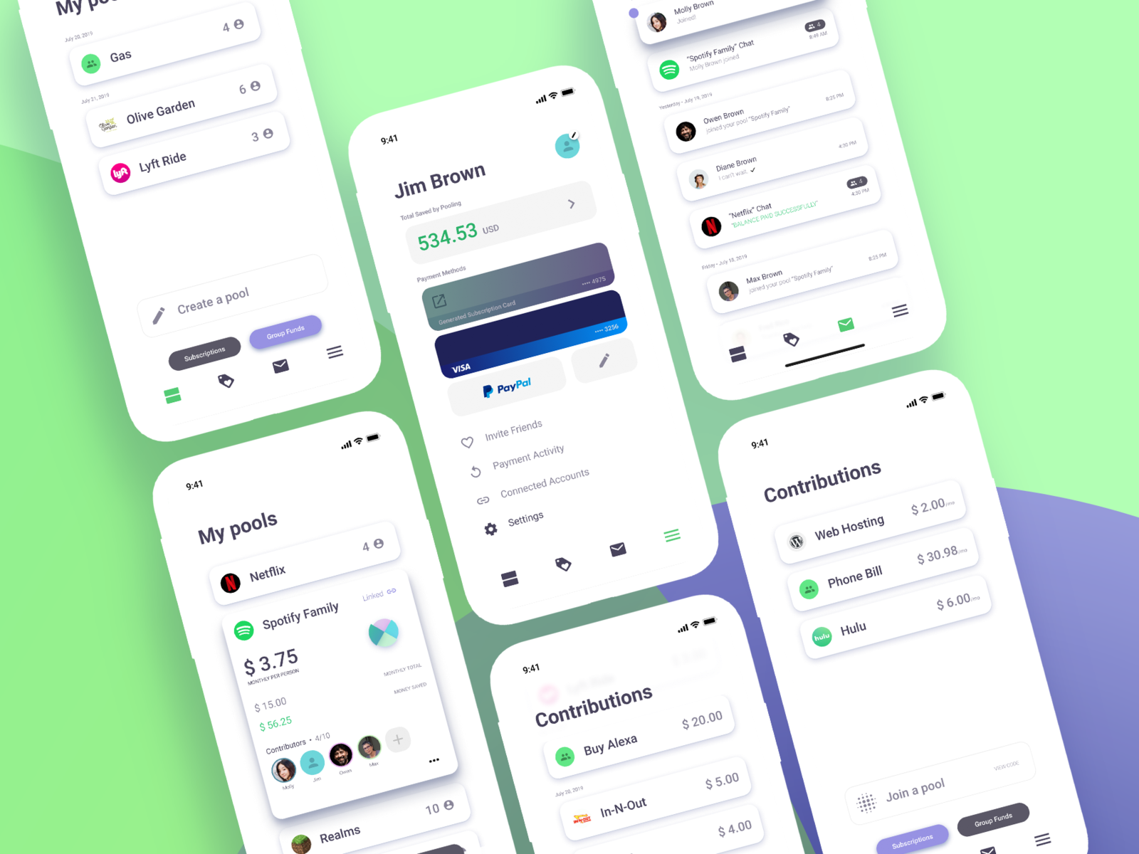 Money Pooling App Concept by Daniel Zane on Dribbble