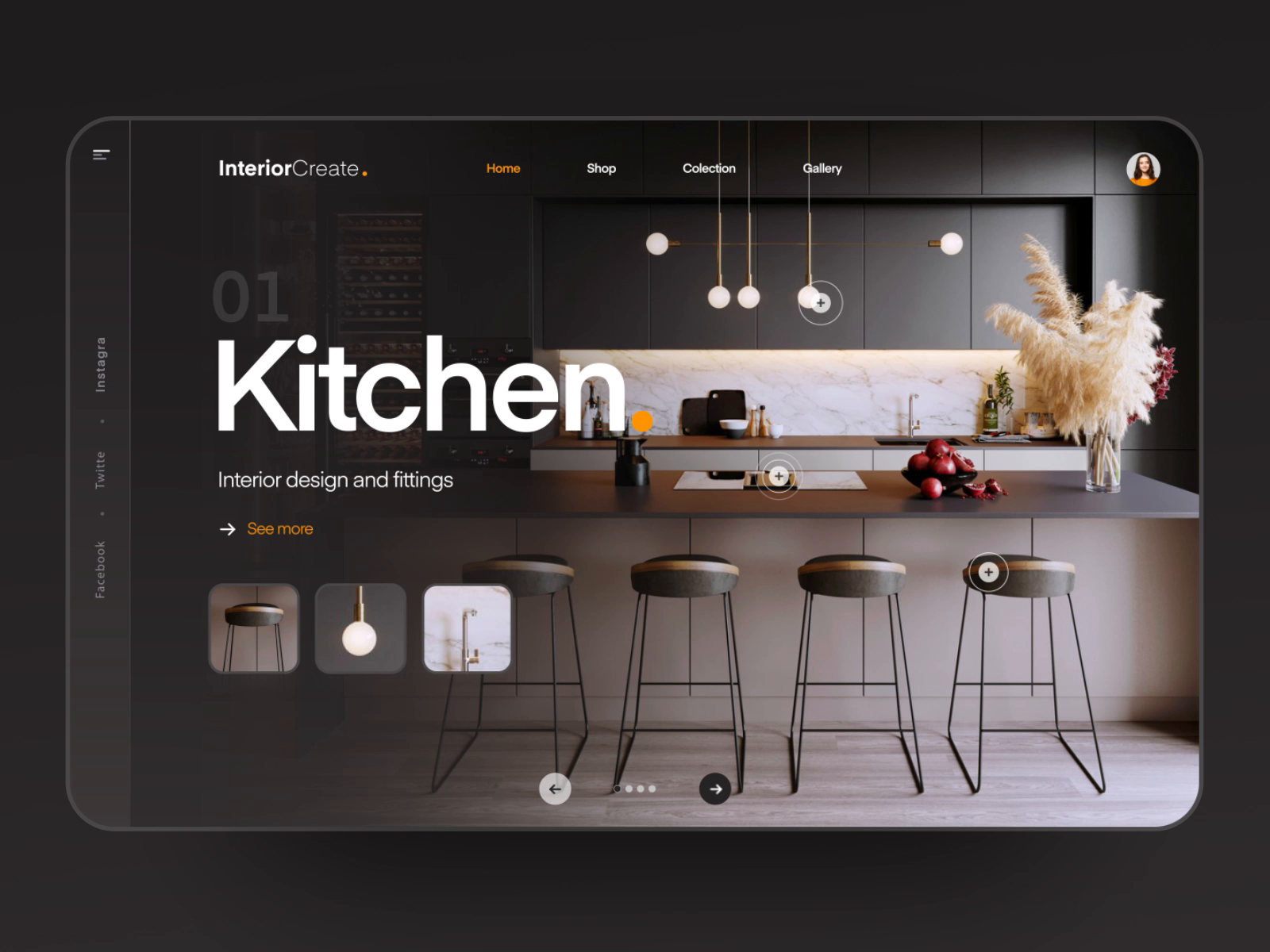 Stylish interior design animation by The G Star on Dribbble