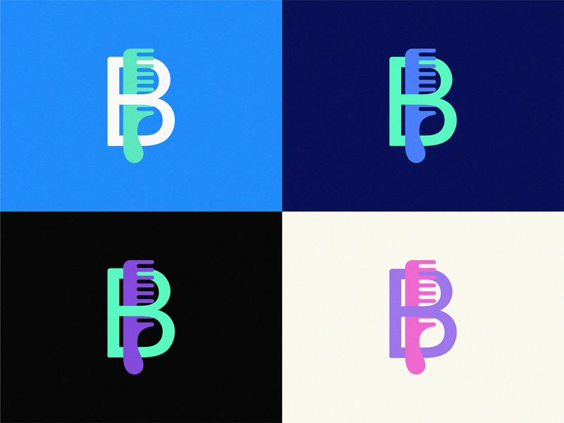 Barber letter B by Yuri Kart on Dribbble