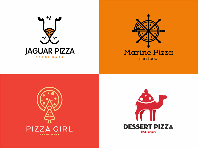Hi guys! collection of creative pizza logos. Welcome. by Yuri Kart on ...
