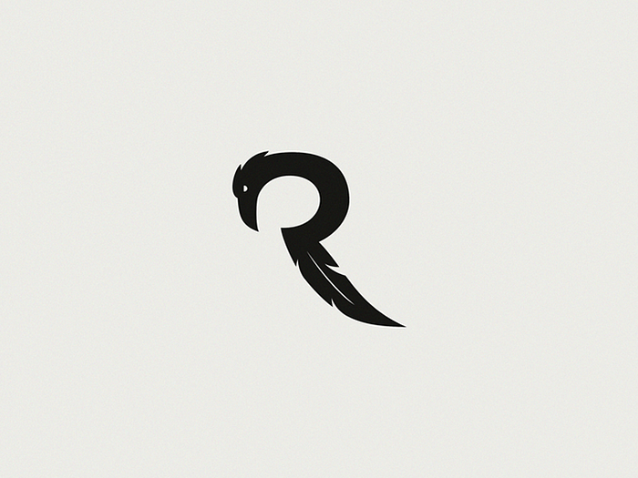 Raven letter R by Yuri Kart on Dribbble
