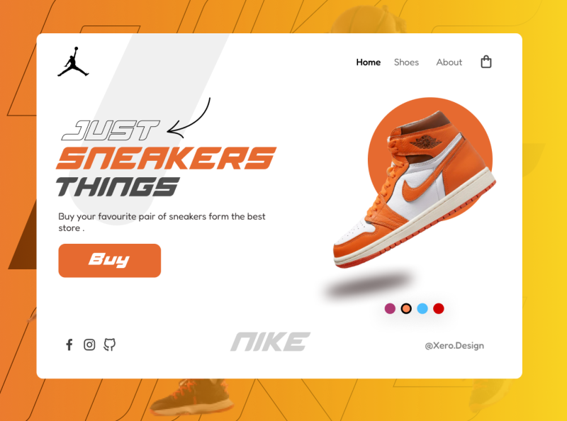 Nike orange by Burhanul Islam on Dribbble